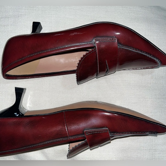 Paolo | Shoes | Nwot Linea Paolo Red Cherryblack Patent Leather Kitten ...